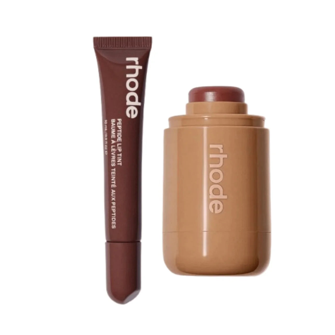 RHODE | toasted teddy Pocket Blush & espresso Peptide Lip Tint Duo ...